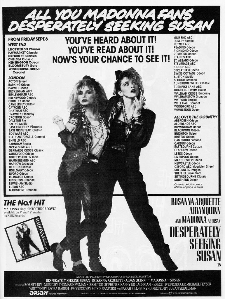 «BUSCANDO DESESPERADAMENTE A SUSAN» – DIVINA MADONNA