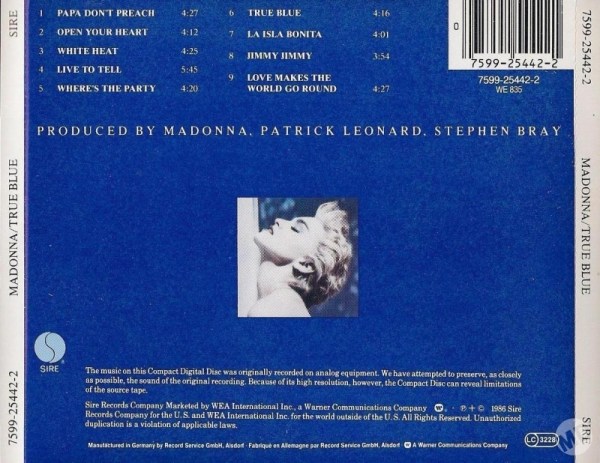 EL DISEÑO DE «TRUE BLUE» – DIVINA MADONNA