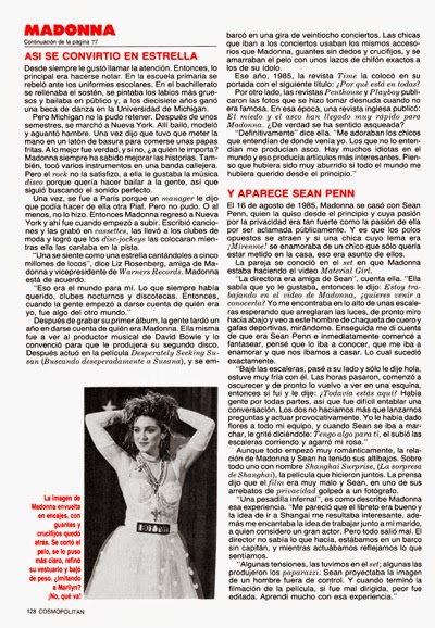 ON THE COVER: «COSMOPOLITAN» (USA) – JULIO 1987 – DIVINA MADONNA