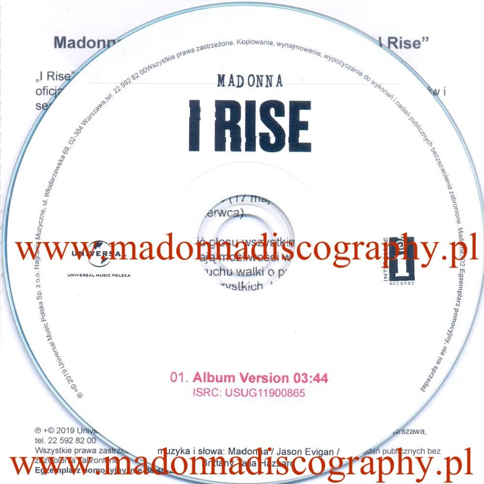SINGLE: «I RISE» – DIVINA MADONNA