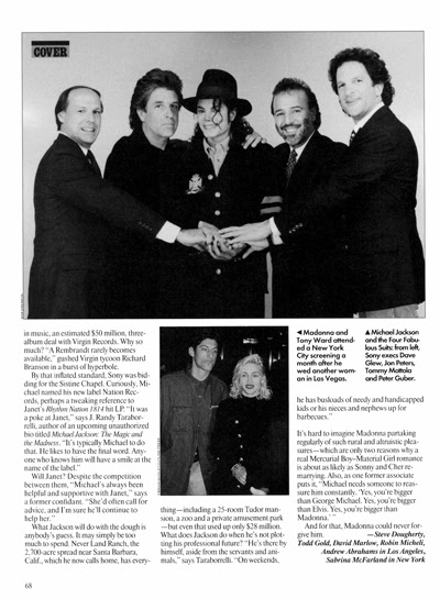 ON THE COVER: «PEOPLE» (USA) – ABRIL 1991 – DIVINA MADONNA
