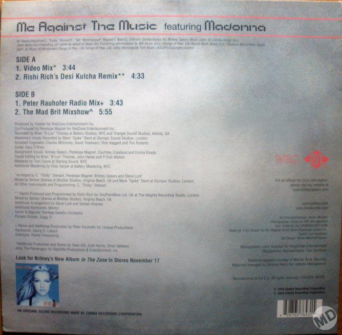 COLABORACIONES: «ME AGAINST THE MUSIC» – DIVINA MADONNA