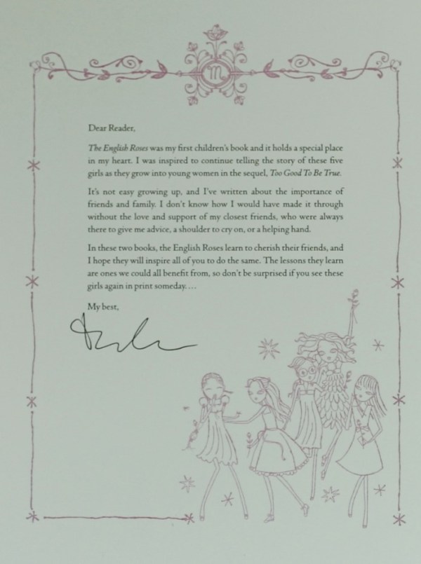 «THE ENGLISH ROSES: TOO GOOD TO BE TRUE» – DIVINA MADONNA