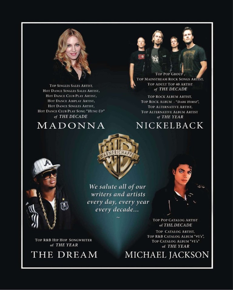 ON THE COVER: «BILLBOARD» (USA) – DICIEMBRE 2009 – DIVINA MADONNA