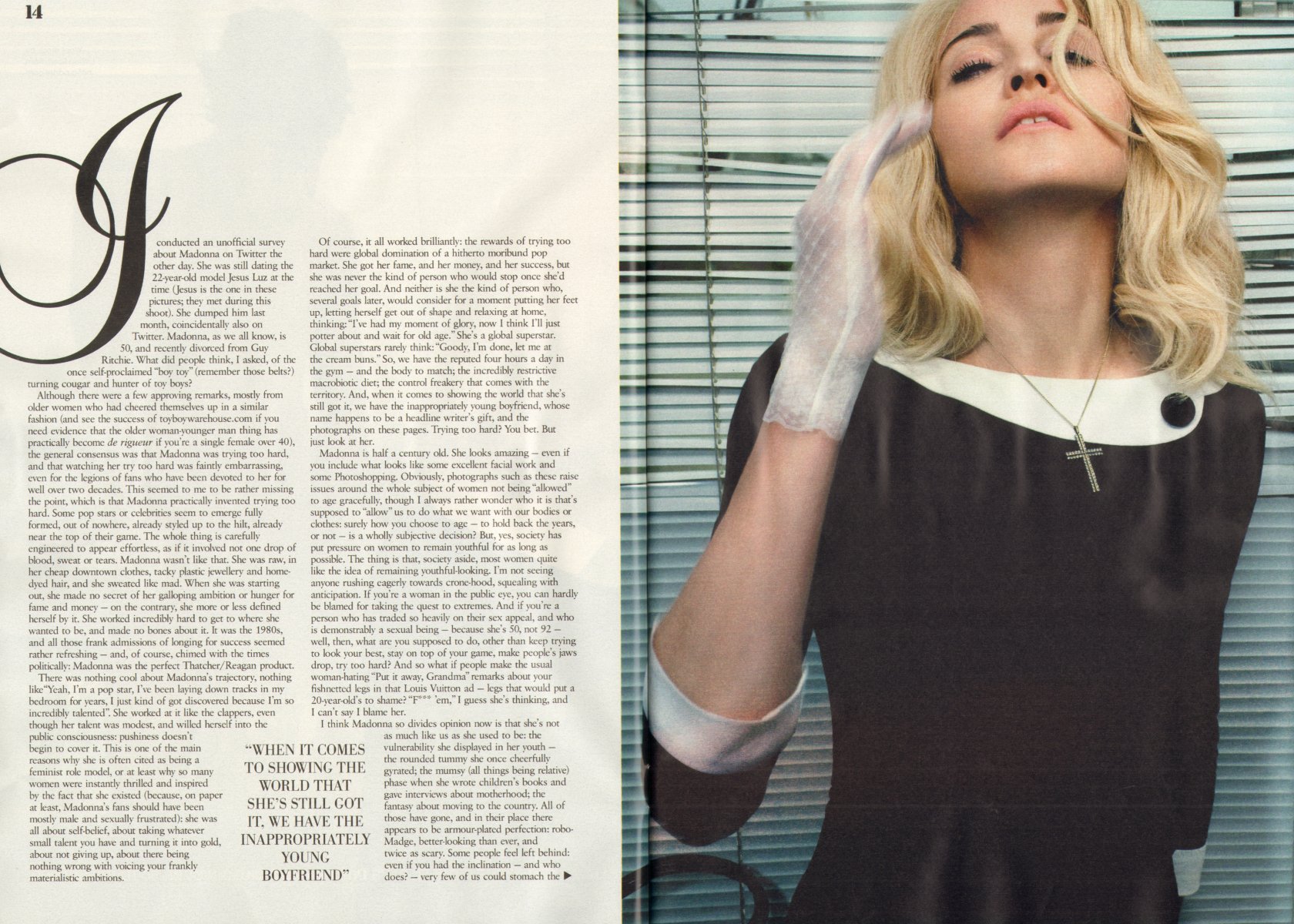 ON THE COVER: «STYLE» (USA) – ABRIL 2009 – DIVINA MADONNA