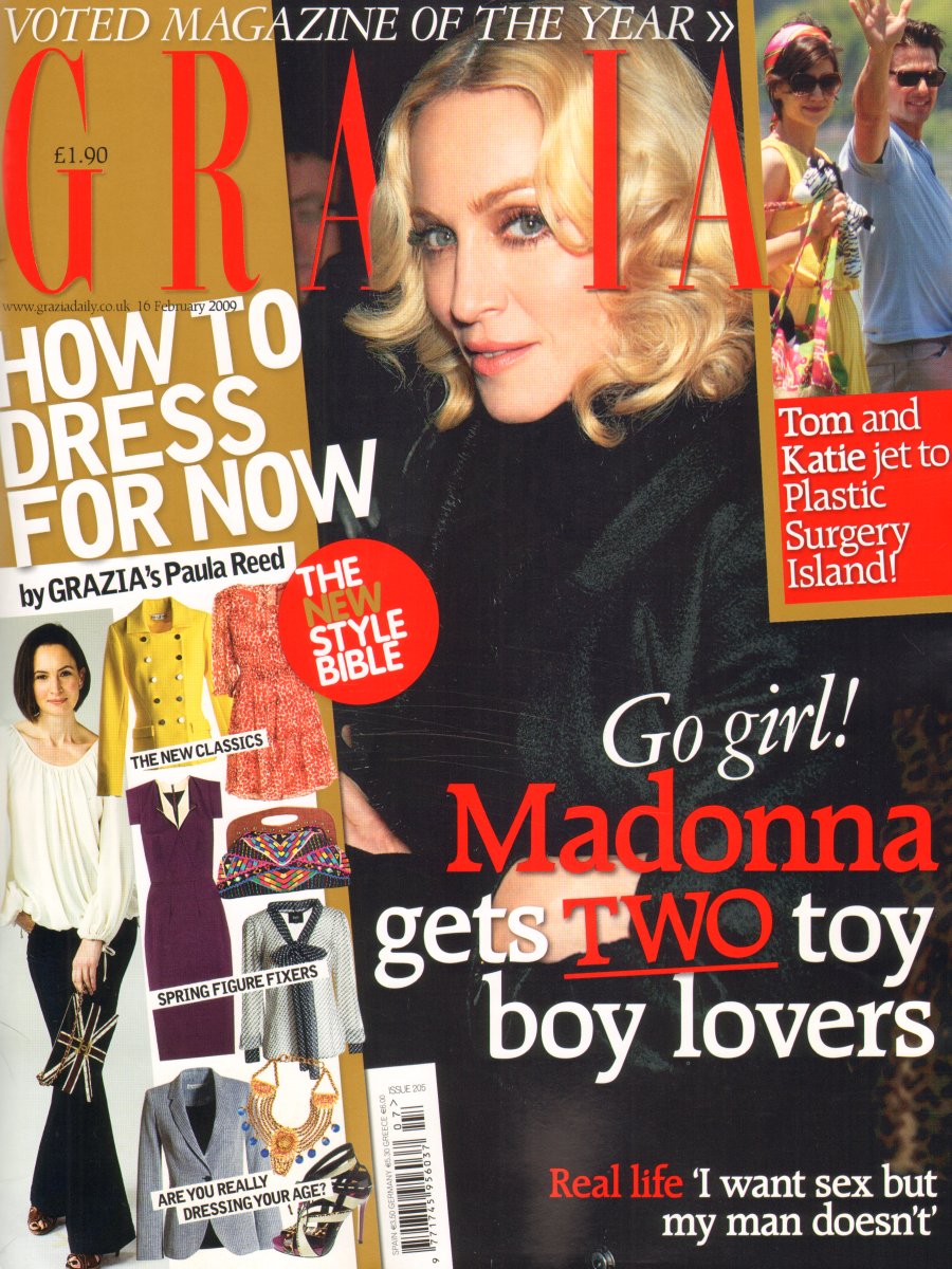ON THE COVER: «GRAZIA» (UK) – FEBRERO 2009 – DIVINA MADONNA