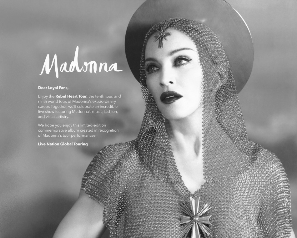 «REBEL HEART TOUR» LIMITED EDITION VIP BOOK – DIVINA MADONNA