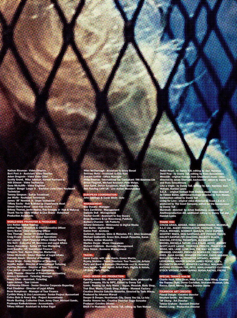 «THE REBEL HEART»: TOUR BOOK – DIVINA MADONNA