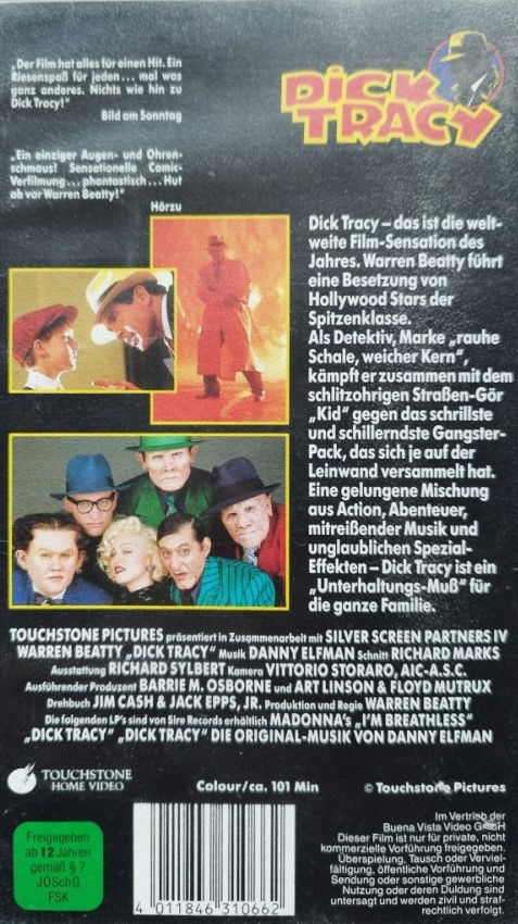 CATÁLOGO: «DICK TRACY» – DIVINA MADONNA